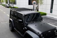 China Aluminum Roof Rack Platform 1500x1400mm with Ladder for Jeep Wrangler JK Black Powder Coating for sale