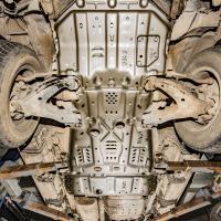 China Toyota Land Cruiser LC100 Skid Plates 4mm Aluminum Alloy Underbody Protection Set for sale