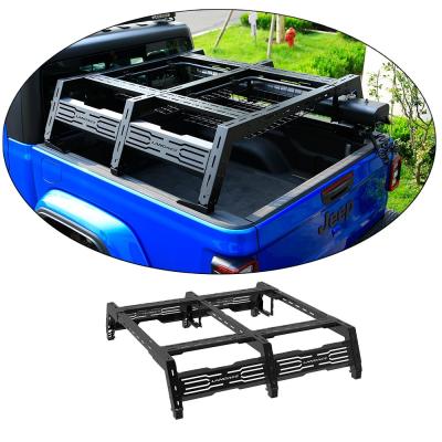 China Adjustable Pick Up Truck Bed Roll Bar 4x4 Silver Sport Rack for Ford Raptor 1380mm Length for sale