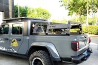 China Retractable Truck Bed Rack for Jeep Gladiator JT JL 1336x1540x500mm Steel for sale
