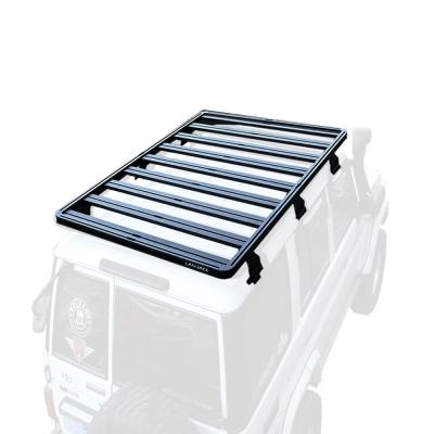 China Toyota LC76 Roof Rack 2166x1320x44mm Aluminum Alloy 200kg Capacity Black Powder Coated for sale