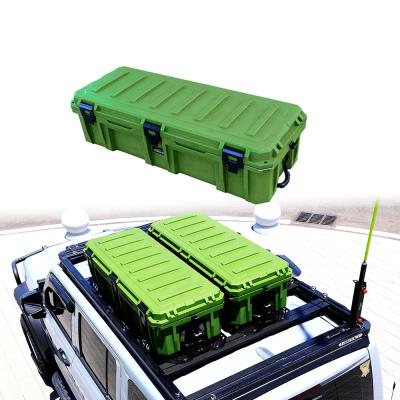 China Heavy Duty Roto Molded Roof Top Cargo Box 110L LLDPE Explosion Proof Car Storage for sale