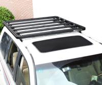 China Black Aluminum Roof Rack Platform 1500x1380mm for Toyota LC200 Short Vehicle Parts for sale