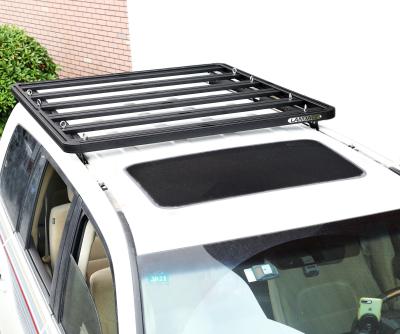 China Black Aluminum Roof Rack Platform 1500x1380mm for Toyota LC200 Short Vehicle Parts for sale
