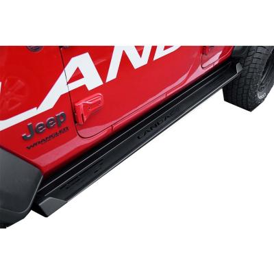 China JEEP Wrangler JK JL Aluminum Alloy Side Step Pedal 1864mm Powder Coated Black for sale