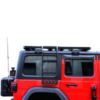 China Aluminum Alloy Roof Side Ladder for Jeep Wrangler JL JK 833x400x261mm 6kg for sale