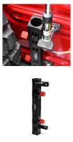 China Black Aluminum Flagpole Holder Bracket for 4x4 Off Road Jeep Wrangler 323x78x86mm for sale