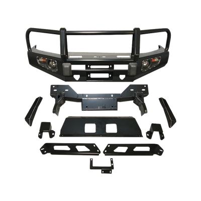 China Black Powder Coated Cold Rolled Steel Bull Bar Front Bumper for Ford Ranger 3-5mm Thick for sale