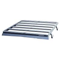 China Aluminum Alloy Roof Rack for Jeep Wrangler Long 1500x1200mm 200kg Capacity Black Powder Coating for sale