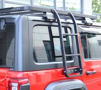 China Aluminum Alloy Roof Rack for Jeep Wrangler Long 1500x1200mm 200kg Capacity Black Powder Coating for sale