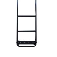 China SUS304 Steel Roof Rack Ladder for Jeep Wrangler 850x400x237mm Black Powder Coating for sale