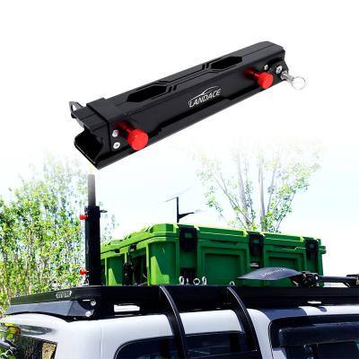 China Hard Anodized Aluminum Flagpole Holder Bracket 323x78x86mm for Jeep Wrangler Tank 300 for sale