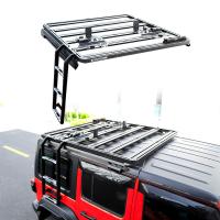 China SUS304 Black Side Ladder Rack for Jeep Wrangler JK JL 850mm Easy Climb for sale