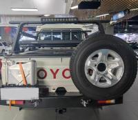 China Toyota Land Cruiser LC79 Rear Bumper Steel Black Powder Coat 165x30x40cm for sale