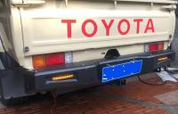China Toyota Land Cruiser LC79 Rear Bumper Steel Black Powder Coat 165x30x40cm for sale