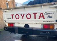 China Toyota Land Cruiser LC79 Rear Bumper Steel Black Powder Coat 165x30x40cm for sale