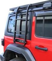 China UV Resistant Electrophoresis Powder Coated Car Ladder Roof Rack for Jeep Wrangler JL JK 833x400x261mm for sale