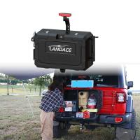China Aluminum Alloy Off Road Camping Kitchen Storage Box 700x450x317mm 30kg Capacity for Jeep Wrangler for sale