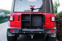 China Off-Road Style Aluminium Tailgate Storage Box for Jeep Wrangler Performance for sale