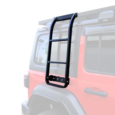 China Black Electrophoresis Powder Coated Sahara Defender Side Ladder 833x400x261mm Aluminum Alloy for sale