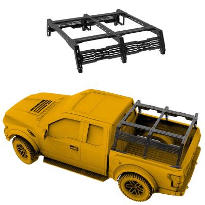 China High Carbon Steel Tonneau Compatible Pick Up Roll Bar Truck Bed Rack Universal Fit Black Powder Coating for sale