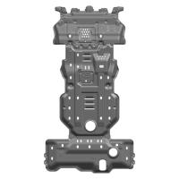 China Magnesium Aluminum Alloy Engine Guard Skid Plate for Toyota Prado 25kg Black Powder Coating for sale