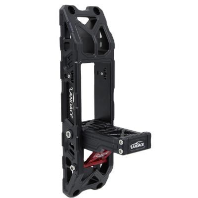 China Jeep Wrangler Door Hinge Step Pedal 2pcs Set Black Aluminum Alloy 330mm for sale