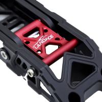 China Aluminum Alloy Door Hinge Folding Side Step for Jeep Wrangler 330x86x55mm Red Black for sale