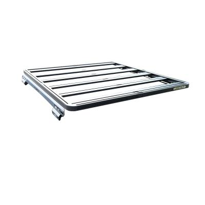 China Aluminum Roof Rack Basket with Ladder for Jeep 1500x1400mm 200kg Capacity for sale