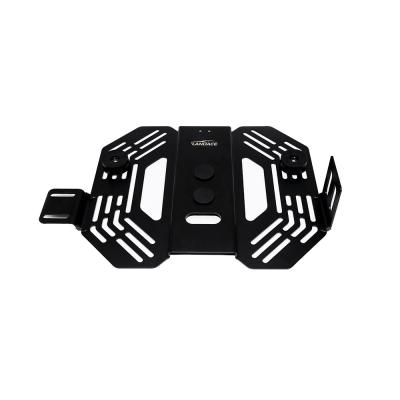 China Stainless Steel Roof Storage Box Bracket 504x360x134mm 6kg Black Powder Coated for sale