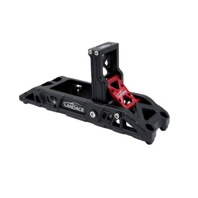 China Aluminum Alloy Side Door Ladder for Jeep Wrangler 330x86x55mm Black Hard Anodized for sale