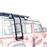 China Jeep Wrangler JL JK Roof Rack Car Rear Ladder SUS304 Steel 833mm 4X4 Vehicle Accessory for sale