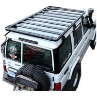 China Aluminum Roof Rack for Toyota LC76 2166x1320x44mm Black Powder Coating for sale