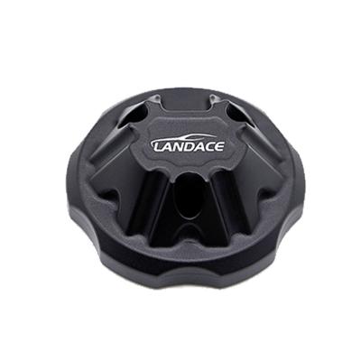 China Jeep Wrangler Radio Antenna Base Cover 74x74x30mm Black CNC Aluminum Alloy for sale