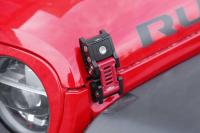 China Aluminum Alloy Hood Latch Kit for Jeep Wrangler JL 121x56x43mm Anti-Theft Locking Catch for sale