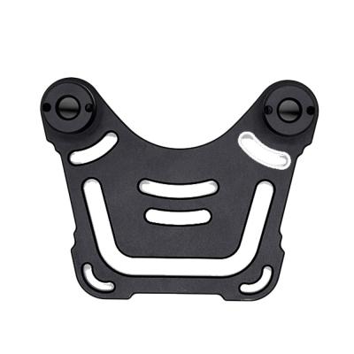 China 4x4 Off-Road Light Mounting Brackets CNC Machined Aluminum 134x107x25mm Black for sale