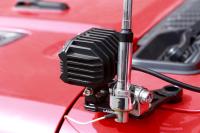 China 4x4 Off-Road Light Mounting Brackets CNC Machined Aluminum 134x107x25mm Black for sale