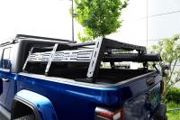 China Universal Pickup Truck Bed Rack 1400-1700mm Adjustable Height 400-520mm Heavy Duty Mn Steel Powder Coated for sale
