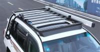 China Toyota LC200 Land Cruiser Roof Rack 2265x1250mm Black Powder Coated Aluminum Alloy for sale