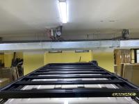 China Roof Mount Black Aluminum Alloy Roof Rack for 4Runner 2235x1380mm 200kg Capacity for sale