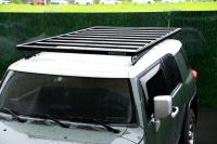 China Aluminum Roof Rack Platform 25kg Capacity for FJ Cruiser Universal 4x4 Cargo Carrier Basket for sale