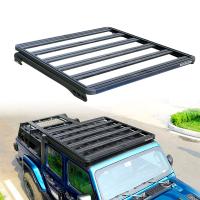 China 200kg Load Capacity Aluminum Roof Rack Platform for Camping Powder Coated Red Black for sale