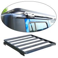 China 200kg Load Capacity Aluminum Roof Rack Platform for Camping Powder Coated Red Black for sale