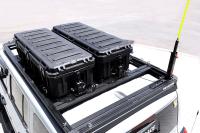 China Heavy Duty Roto Molded LLDPE Roof Rack Tool Box 110 Liter 1200mm Long for Off Road Storage for sale