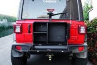 China Customized Aluminum Tailgate Storage Box 700x450x317mm for Jeep Wrangler JL JK Tank 300 BJ40 for sale