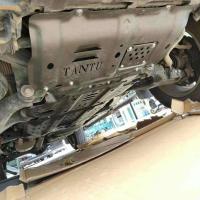 China Toyota Tundra 5.0mm Aluminum Skid Plate Set Engine Chassis Protection Black Powder Coated for sale