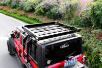China Black Aluminum Alloy Roof Rack Cargo Carrier 1455x1425x113mm for Sports Equipment for sale