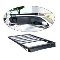 China Universal Aluminium Black Roof Rack for Toyota LC200 LC79 LC150 300kg Loading Capacity for sale