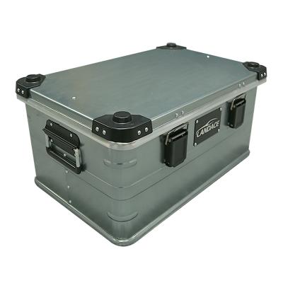 China Anodized Aluminum Alloy Folding Storage Box for Camping Kitchen Cargo 50L for sale