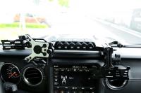 China Aluminum Alloy Center Console Bracket Mobile Phone Holder for Jeep 4x4 262x488mm for sale
